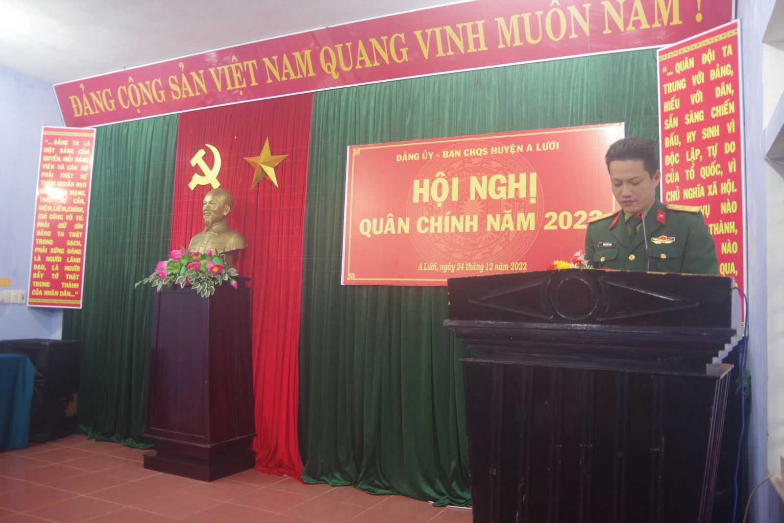 Ban CHQS Huyện A Lưới: Hội nghị Quân chính năm 2022